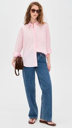 Rag & Bone Connie Button-down Shirt - Peony