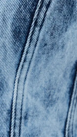MARQUES' ALMEIDA Acid Wash Denim Pleated Top