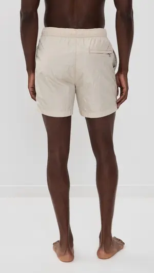Onia Crinkled Swim Trunks - Stone