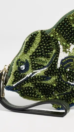ALEMAIS Chameleon Beaded Clutch