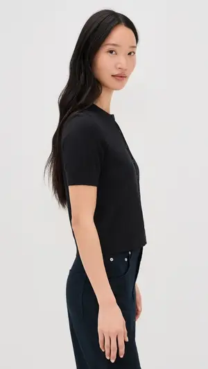 LA LIGNE Short Sleeve Cardigan
