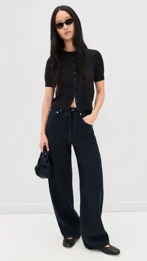 LA LIGNE Short Sleeve Cardigan
