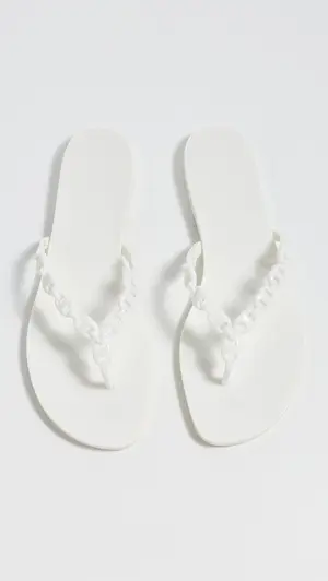 Tory Burch Gemini Link Jelly Sandals - Bianco