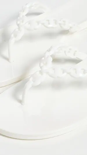 Tory Burch Gemini Link Jelly Sandals - Bianco