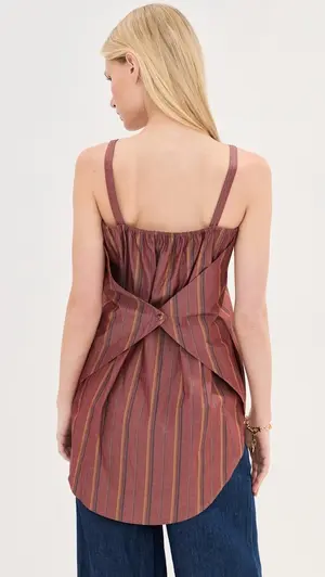LE BOP Maeve Tunic - Rust Stripe