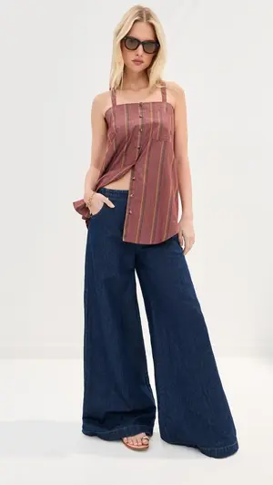 LE BOP Maeve Tunic - Rust Stripe