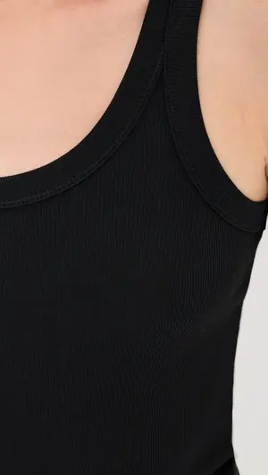 RÓHE Scoop Neck Ribbed Tank Top