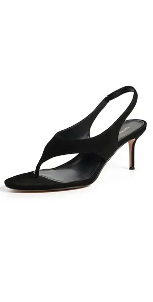 Women's Slip-On Flare Heel Sandals