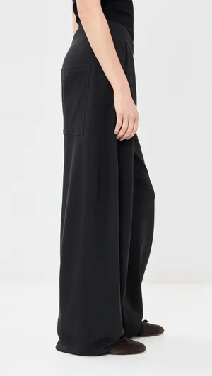 Tibi Lightweight Sweatshirting Winslow Pants - Black