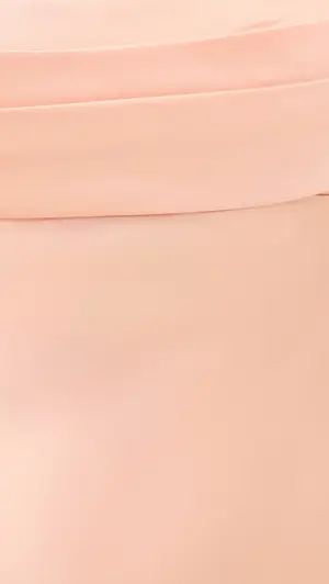 RUNAWAY THE LABEL Strapless Maxi Dress With Scarf - Peach