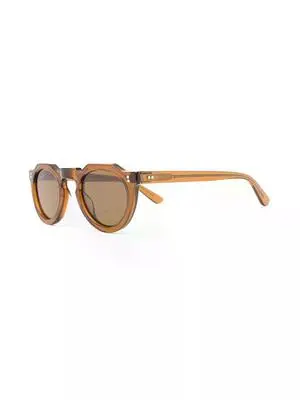 LESCA Pica Round Frame Sunglasses
