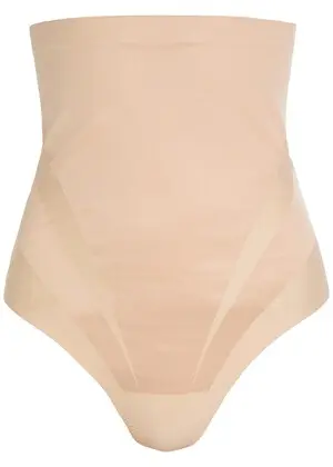 Spanx Transform High-waist Sculpting Thong - Beige