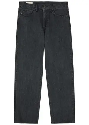 VOWELS Straight-leg Washed Denim Jeans