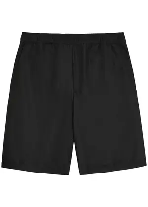 VOWELS Wool-blend Shorts - Black