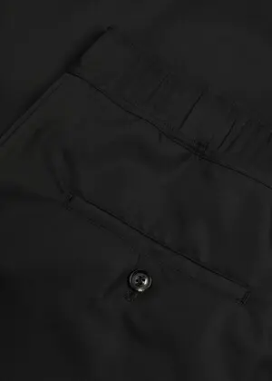 VOWELS Wool-blend Shorts - Black
