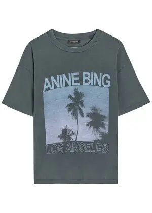 Anine Bing Ribbed T-shirts For Women