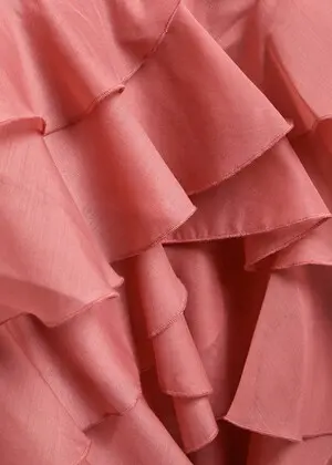 Aje Cleo Ruffled Chiffon Mini Dress - Pink