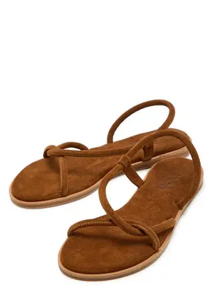 ANCIENT GREEK SANDALS Bomba Suede Sandals - Brown