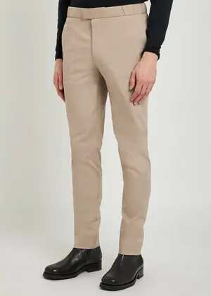 LESTRANGE Slim-leg Cotton-blend Trousers