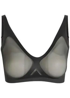 Spanx Sheersense Sculpting Mesh Bra Black