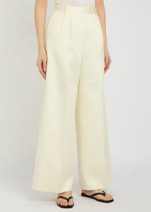 VORANIDA Wide-leg Woven Trousers - Beige
