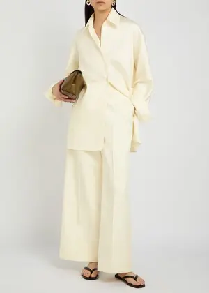 VORANIDA Wide-leg Woven Trousers - Beige