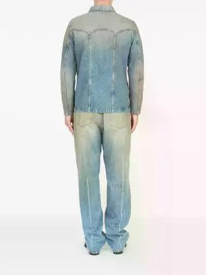 MAISON MARGIELA Chest-pockets Denim Jacket - Blue
