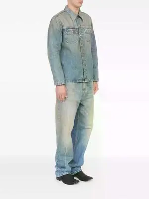 MAISON MARGIELA Chest-pockets Denim Jacket - Blue