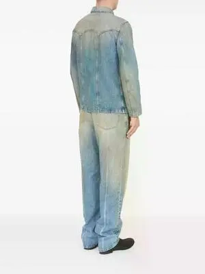 MAISON MARGIELA Chest-pockets Denim Jacket - Blue