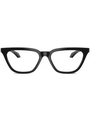 Versace Greca-motif Cat-eye Glasses - Black