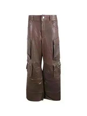 FERMAS Leather Cargo Pants