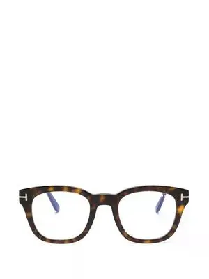 TOM FORD TOM FORD Eyewear Square Frame Glasses Brown