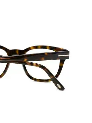 TOM FORD Square Frame Glasses - Brown