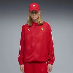 PUMA Scuderia Ferrari T7 Oversized Track Jacket - Red