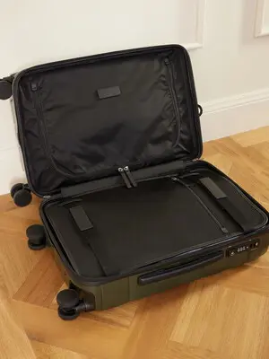 Bottega Veneta Odyssey Leather-trimmed Intrecciato Polycarbonate Carry-on Suitcase - Green