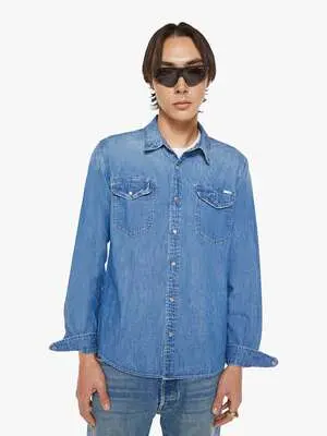 MOTHER The Speed Date Big Fish Small Pond Shirt - Blue