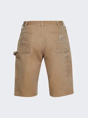 WARREN LOTAS Serenity Vintage Carhartt Double Knee Shorts - Tan