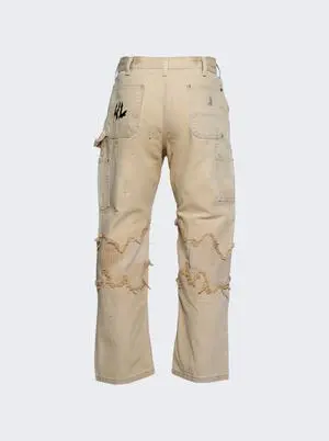 WARREN LOTAS Barbed Wire Reconstructed Vintage Carhartt Double Knee Pants