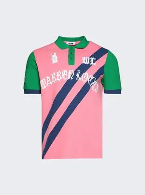 WARREN LOTAS Reaper Academy Polo Pink And Navy