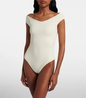 TALLER MARMO Romy Fringed Swimsuit And Beach Cover-up Set - White