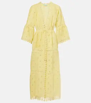 Melissa Odabash Tessa Cotton Beach Cover-up - Yellow