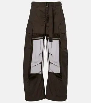 Sacai Paneled Cotton Cargo Pants