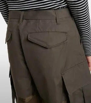 Sacai Paneled Cotton Cargo Pants
