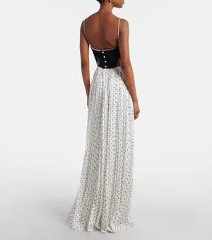 SELF-PORTRAIT Embellished Maxi Dress