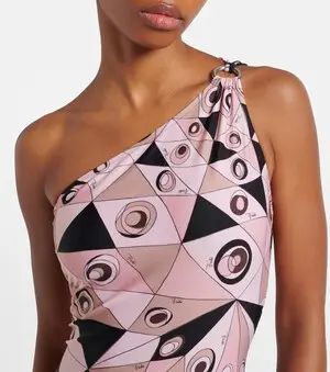 Emilio Pucci Occhi One-shoulder Swimsuit