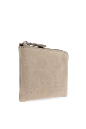 AMI Paris Leather Wallet - Grey