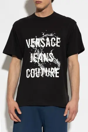 Versace T-shirt With Print - Black