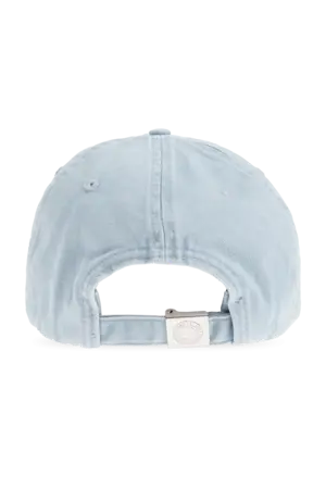 Stone Island Cap With Embroidered Logo - Light Blue