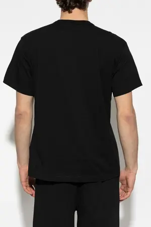 Versace T-shirt With Print And Shimmering Sequins - Black