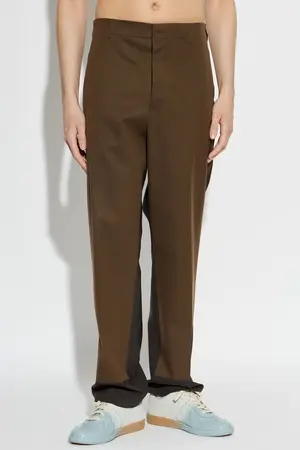 MAISON MARGIELA Creased Straight Leg Trousers